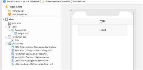 ios how to have horizontal separator below title bar without using