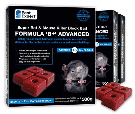Rat Poison Bait Blocks 900g From Pest Expert Professional Strength