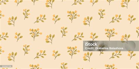 봄 완벽 한 패턴과 피는 나무 가지 식물 여름 별장녹색 잎 가지 노란 꽃이 있는 가지와 함께 코어 패턴 Scrapbooking 직물을 위한 식물과 벡터 배경 0명에 대한