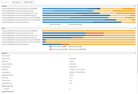 what you can uncover in overview tab—fiddler everywhere 2 0