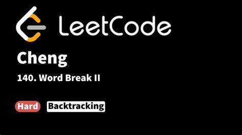 Leetcode 140 Word Break Ii Youtube