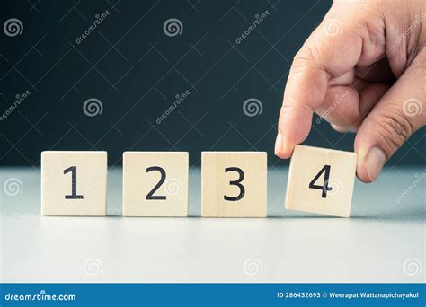 One Two Three And Four Step Process Stock Image Image Of Development Symbol 286432693