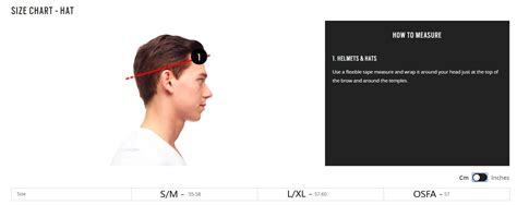 Oakley Size Guide