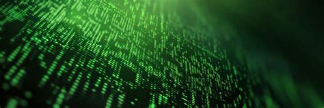 An Abstract Background Of Green Binary Code Symbolizing Technology Data