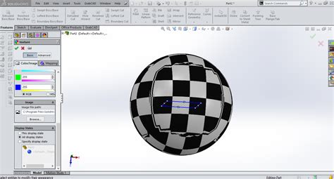 Adding Texture To To Surface In Solidworks Grabcad Tutorials