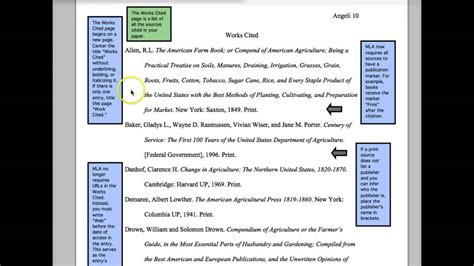 Make A Works Cited Page Mla Format For Me MLA Sample Works Cited Page