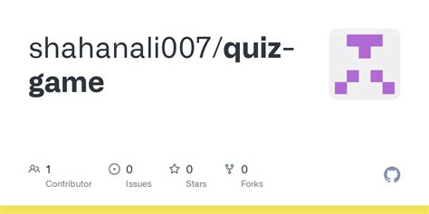 Github Shahanali Quiz Game