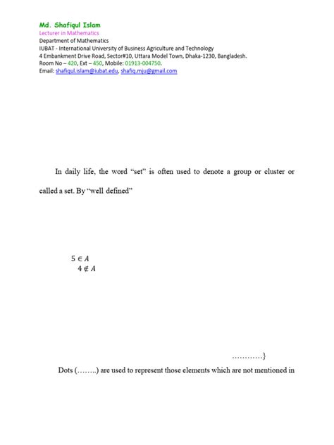 Set Theory Pdf Mathematics Set Mathematics