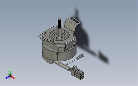 01401216 Wxstep B00 Ea53c9 25 B23 Th5y3 Rlb 23位53外径 单圈绝对式编码器 整机外形step模型 Step 模型图纸下载 懒石网