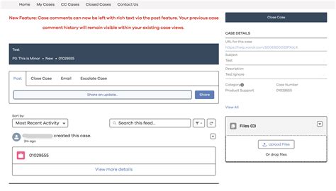 Updating A Case Microsoft Learn