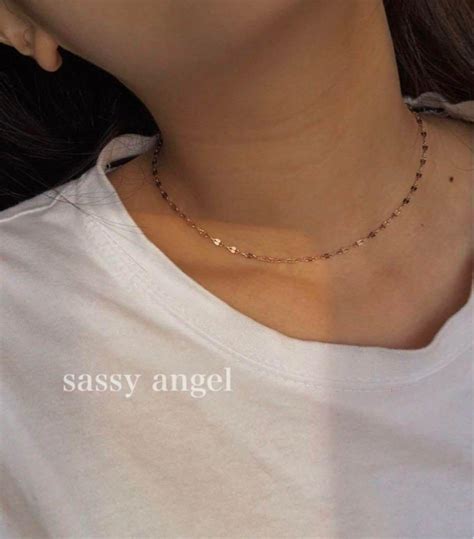 Sassy Angel ローズゴールド ネックレス チョーカー メルカリ