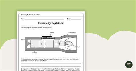 Electricity Explained Worksheet Teach Starter Worksheets Library