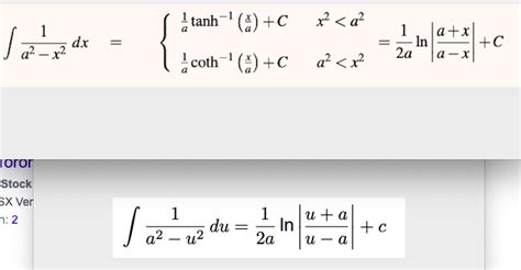 Calculus How Do You Reconcile The Difference Between These Two Common Integrals Mathematics