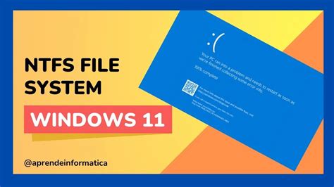 Como Solucionar El Error Ntfs File System En Windows 1011 Youtube