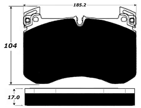Porterfield Ap2238 Brake Pad For Mercedes Models