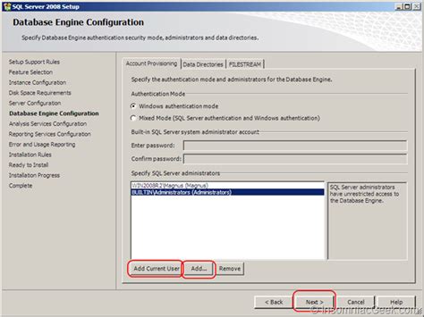 Installing SQL Server 2008 On Windows Server 2008 R2 An Insomniac Geek