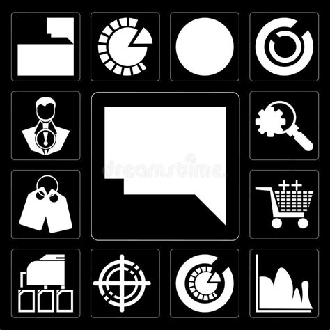 Set Of Speech Bubble With Three Dots Inside Multiple Variable