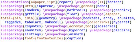 Auctex Formatting Of Usepackage Commands In Latex Document Emacs
