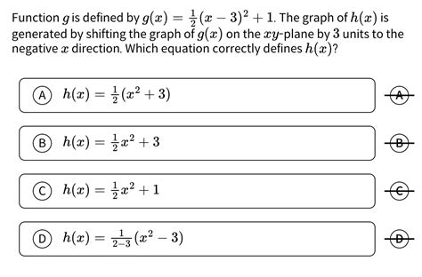 Function G Is Defined By Gx 12x 32 1 The Graph Of Hx Is