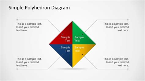 Simple Polyhedron Diagram For Powerpoint Slidemodel