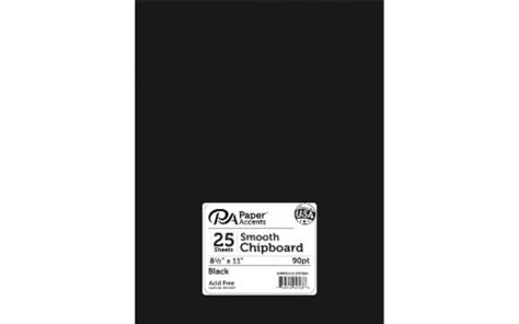 Chipboard 8 5x11 2x Heavy 90pt 25pcpk Black 1 Harris Teeter