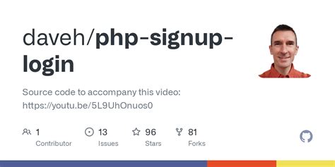 Php Signup Login Process Signup Php At Main Daveh Php Signup Login