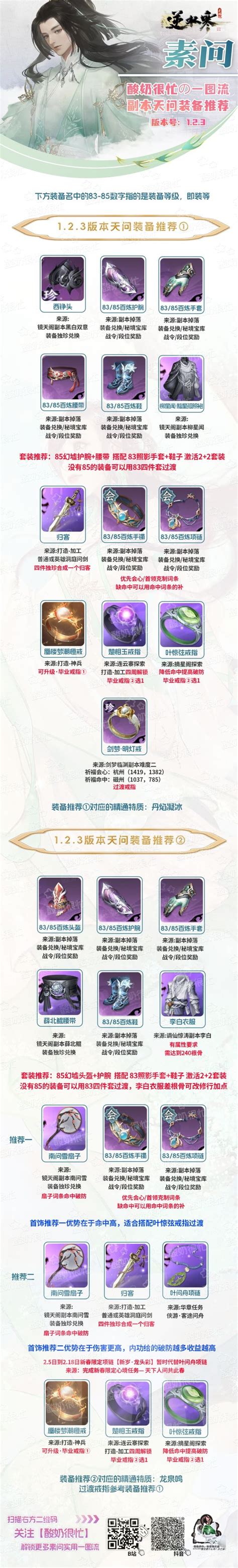 素问 123版本天问副本向一图流攻略及装备推荐 Nga玩家社区