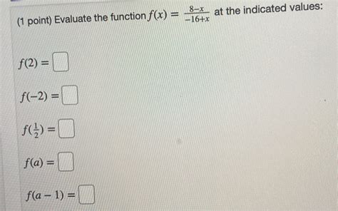 Solved 1 Point Let F X 3 4x And 8 X 3x 4x2