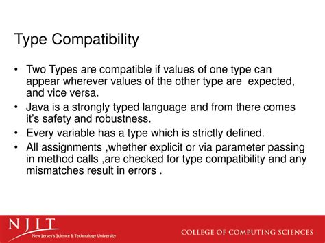 Ppt Type Compatibility Conversion Assignment And Casts Powerpoint Presentation Id284542