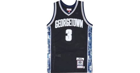 Mitchell And Ness 199596 Allen Iverson Georgetown Hoyas Authentic Jersey