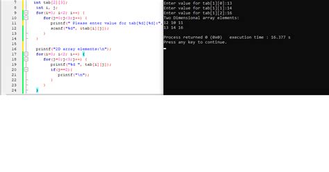 Multi Dimensional Array D And D In C Program DOTC Mdb