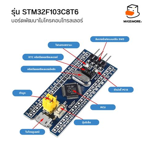 Stm32f103c8t6 บอร์ด Stm32 Bluepill Blackpill Pinkpill ไมโครคอนโทรลเลอร์