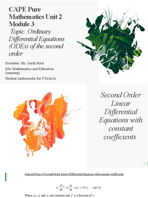 Differential Equations Odes 2 Pdf Differential Equations