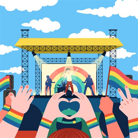 Free Music Stage Vector Template To Edit Online