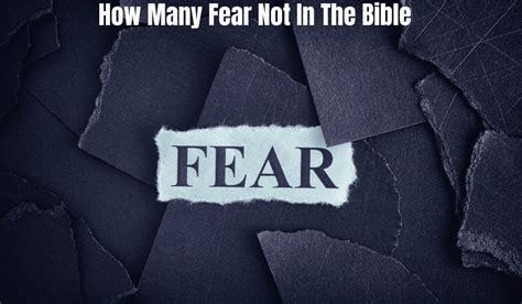 How Many Fear Not In The Bible Exploring Fear Not In The Bible