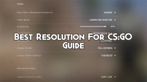 Best Resolution For CS Guide Playing History