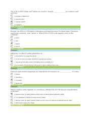 Wk 1 Quiz Introduction To ICD 10 CM And ICD 10 PCS Coding Docx The