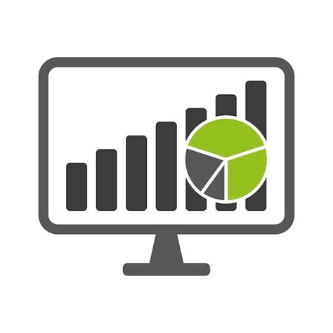 Premium Vector Statistics Monitoring Icon Vector Illustration Eps 10 Stock Image