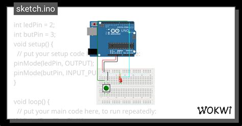 ButtonLed Pullup Wokwi ESP32 STM32 Arduino Simulator