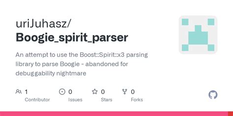 Github Urijuhasz Boogie Spirit Parser An Attempt To Use The Boost Spirit X3 Parsing Library