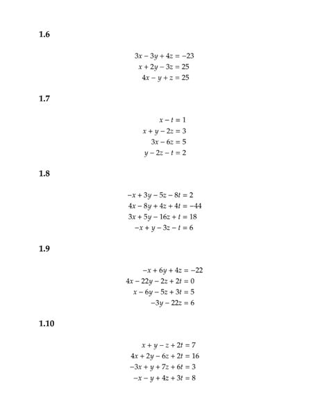Solved Reduced Row Echelon Form For Each Question In This Chegg