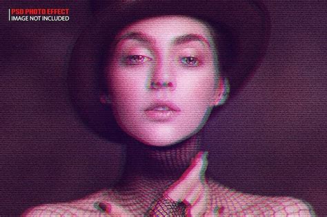 Premium PSD RGB Split Double Color Photo Effect