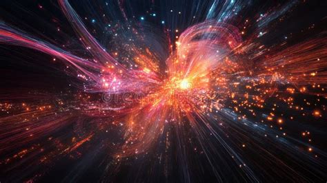 dynamic visualization of big data network concepts with abstract light