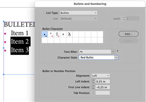 Replace The Bullet In A Bulleted List With Another Adobe Community