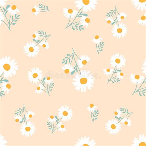 Cute Hand Drawn Spring Summer Flower Bees Honey Bright Pattern Fabric
