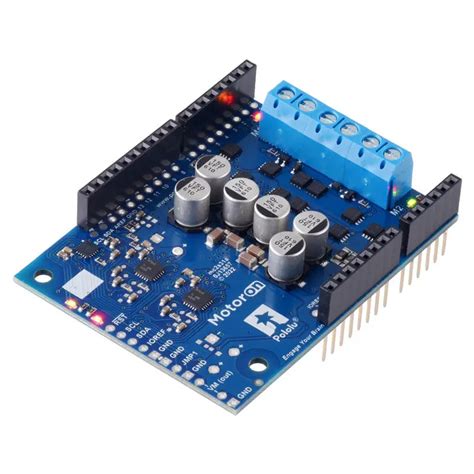 Motoron M2s18v18 Dual High Power Motor Controller Shield Kit For Arduino W Connectors Robotshop