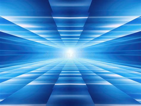 Blue Abstract Background With Light Source Stock Illustration