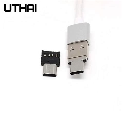 Uthai C21 Mini Type C Otg Adapter Usb Til Type C Grandado