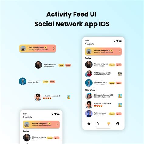 Activity Feed Ui Ios On Behance