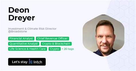 Deon Dreyer Investment And Climate Risk Director Broadstone Intch